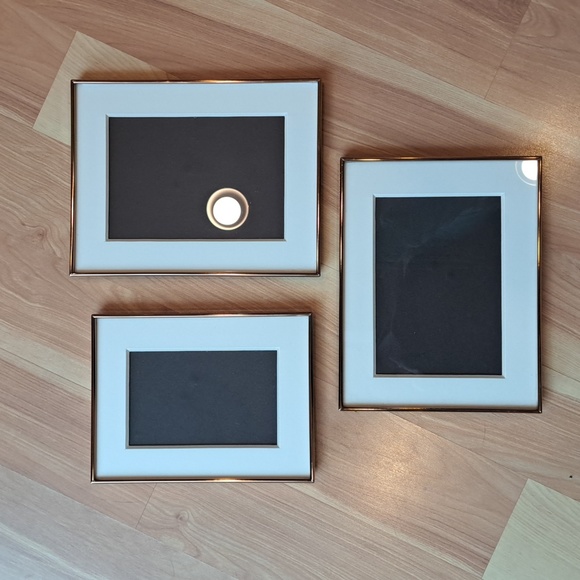 Source Unknown | Accents | Gold Picture Frames Set Of 3 | Poshmark